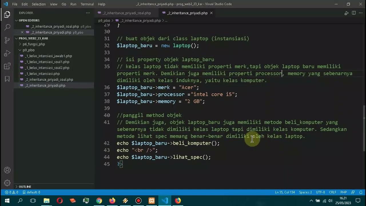 Web Programing PHP PBO - Inheritance - YouTube
