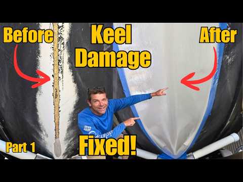KEEL DAMAGE? Watch a FIBERGLASS PRO SAVE THIS BOAT!