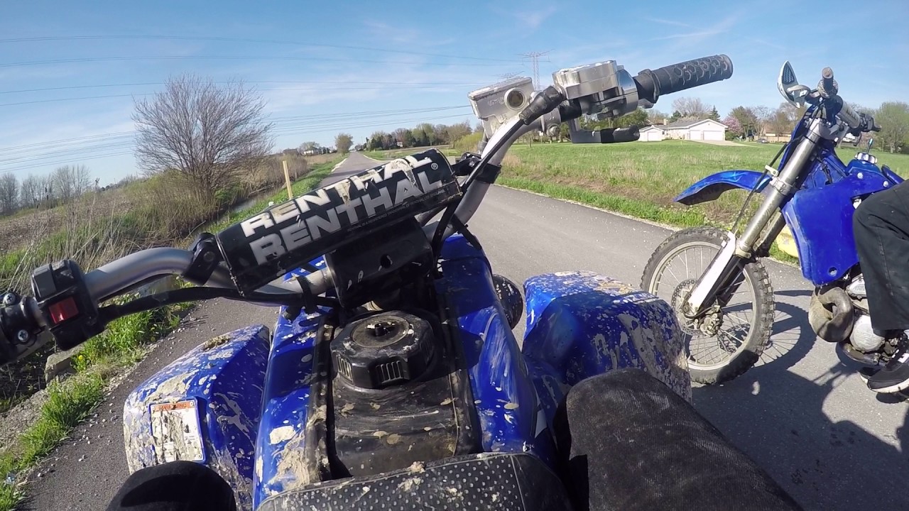 banshee boy found a dude on a yz250 - YouTube