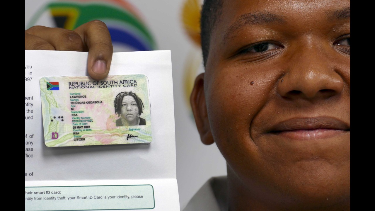 New South African Smart Card ID with special name characters to ...