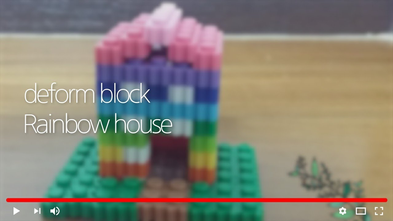 Deform block rainbow house - YouTube