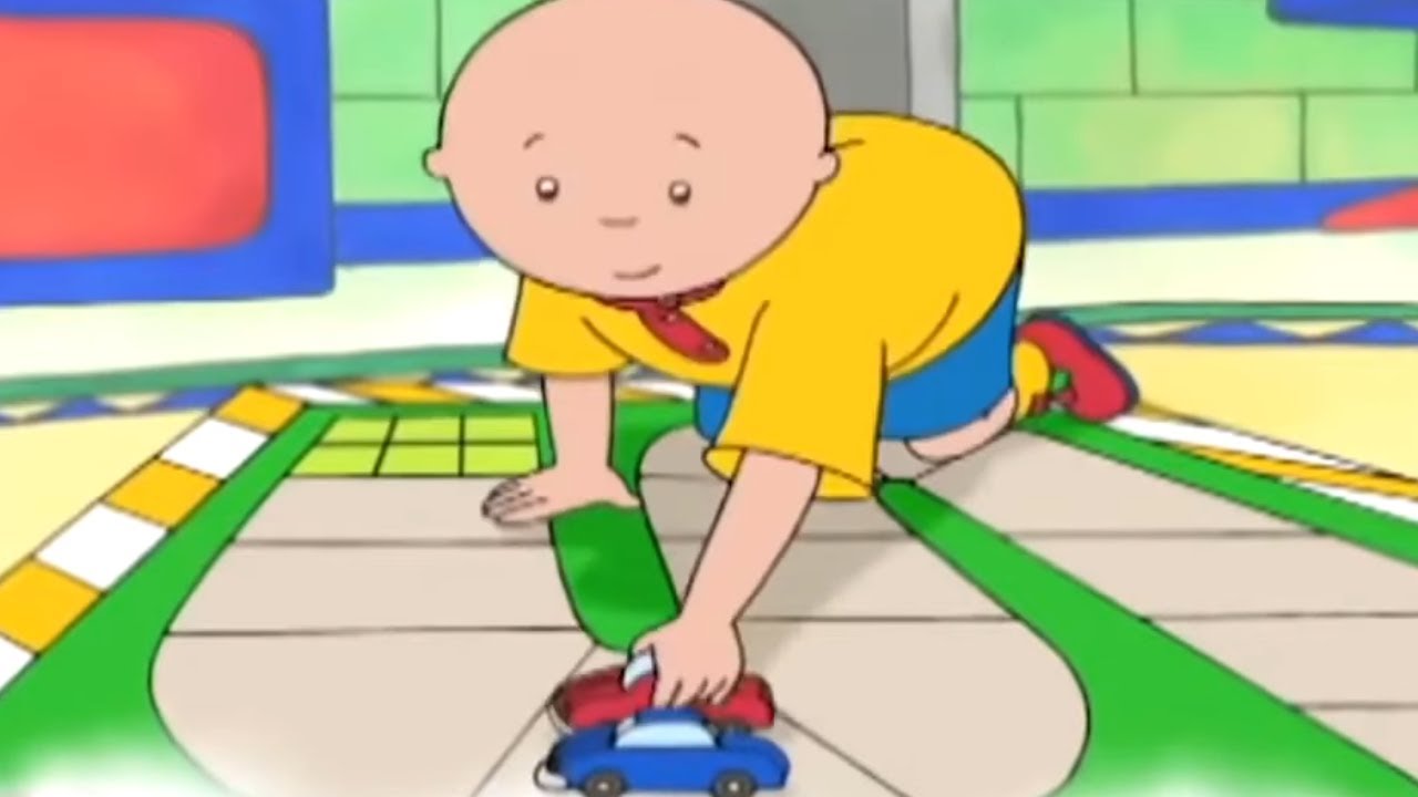 Caillou y la Carrera de Autos | Caillou en Español Castellano - YouTube