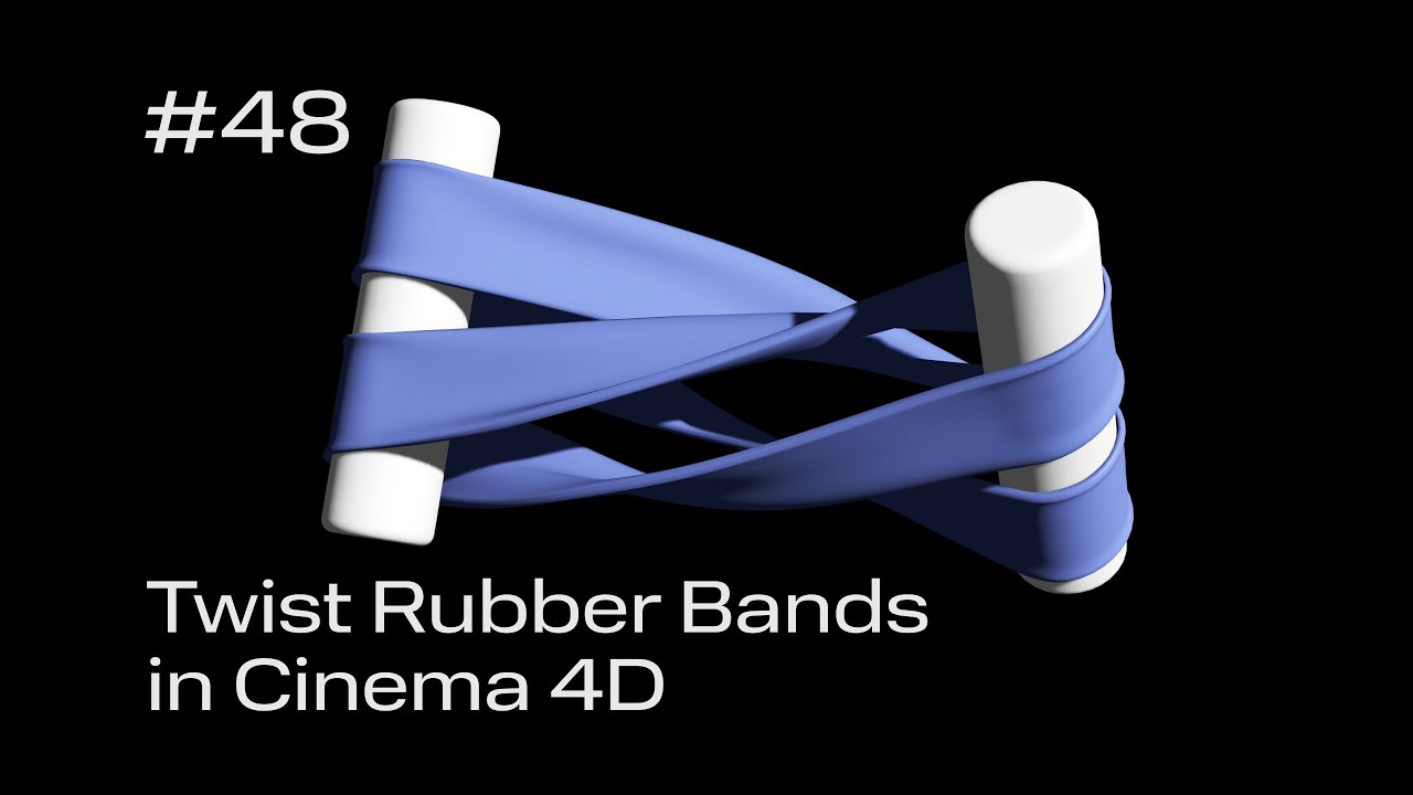 Cinema 4D Quick Tip #48 - Create Twisting Rubber Bands (Project File on ...
