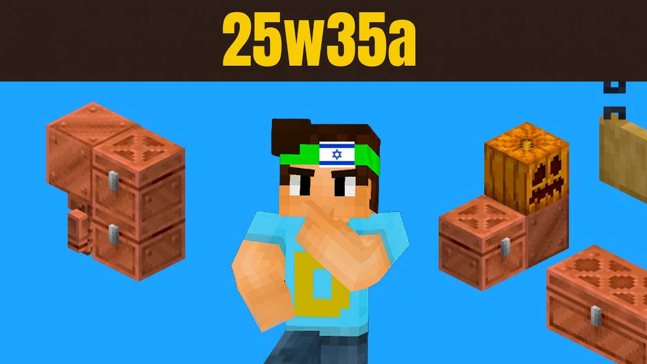 מה חדש במיינקראפט 1.21.9 | סנפשוט 25w35a - חוקי משחק חדשים ותיקונים לקופר גולם🔧 - YouTube