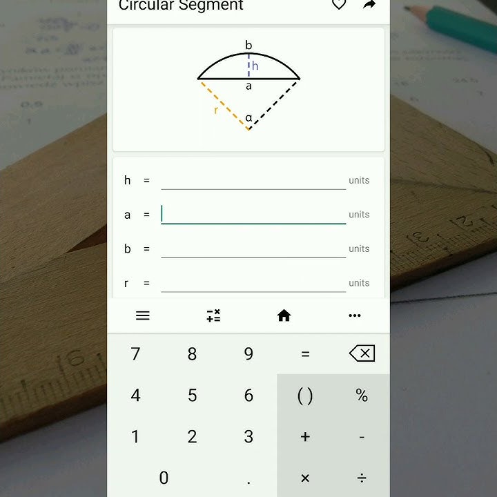 Circle Segment Calculator - YouTube