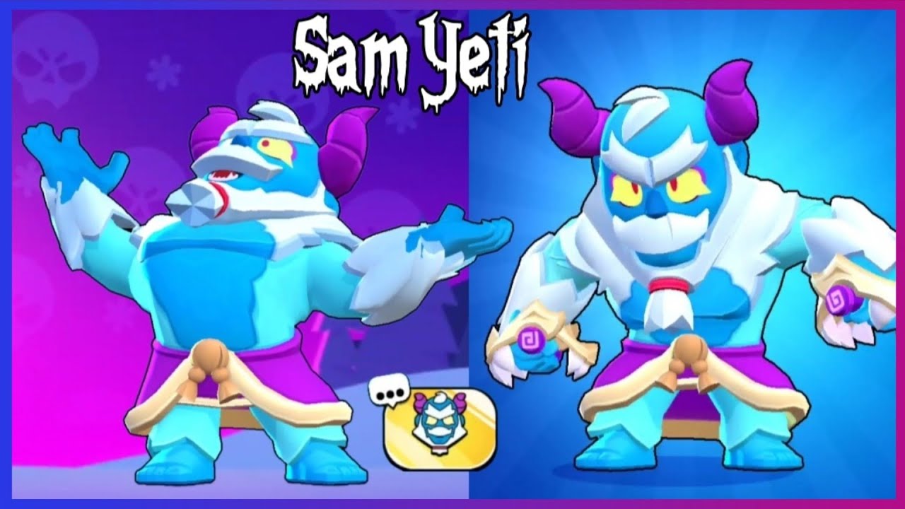 JÁ É MINHA SKIN FAVORITA! SAM YETI É ABSURDO! - Brawl Stars - YouTube