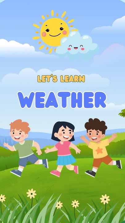 Let’s Learn About Weather – It’s Fun 🌞🌧️ ️🌈 #shortsforkids #shorts # ...