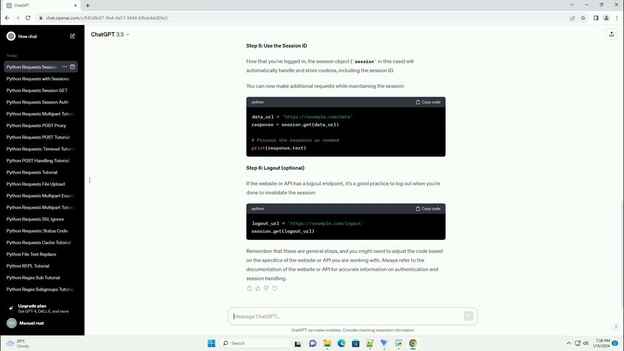 python requests session id - YouTube
