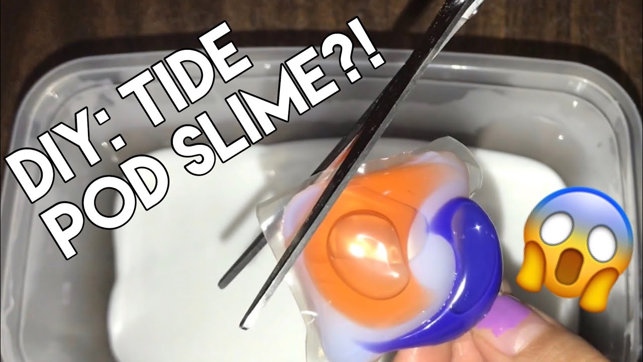 TESTING OUT TIDE POD SLIME!! 😱😱 - YouTube