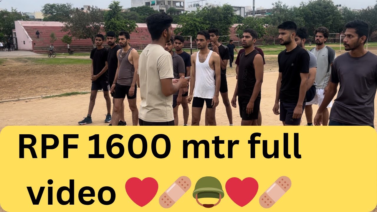 RPF 1600 mtr full video #trending #army #rpf #physical #running #jump # ...