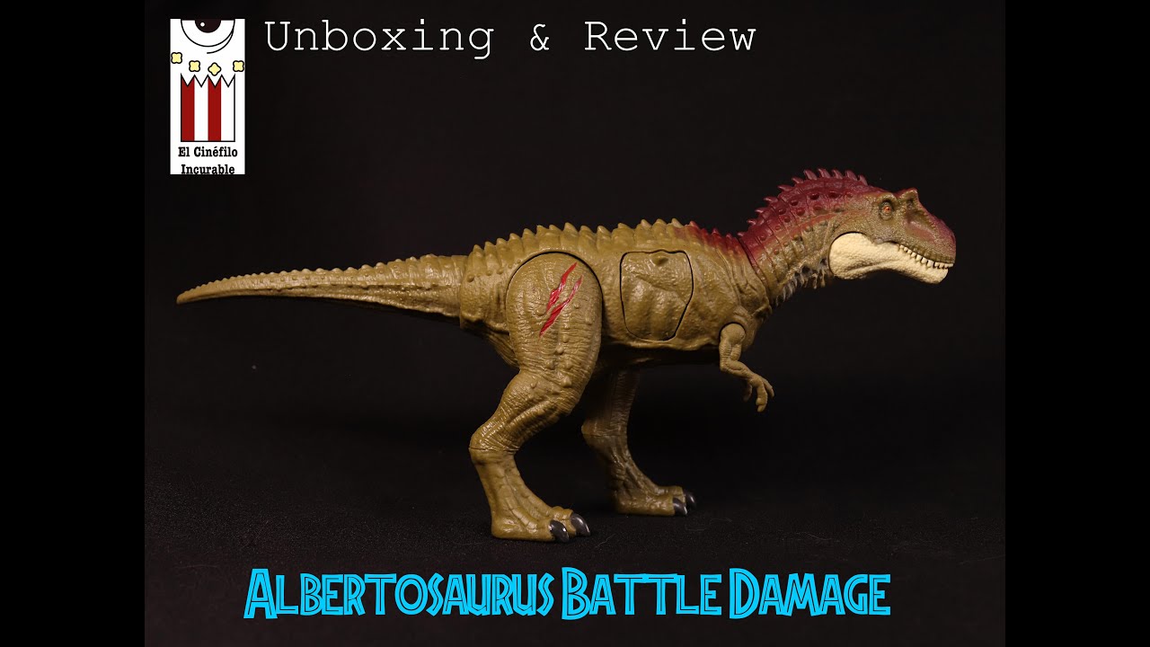ALBERTOSAURUS BATTLE DAMAGE. JWFK. Unboxing y Review - YouTube