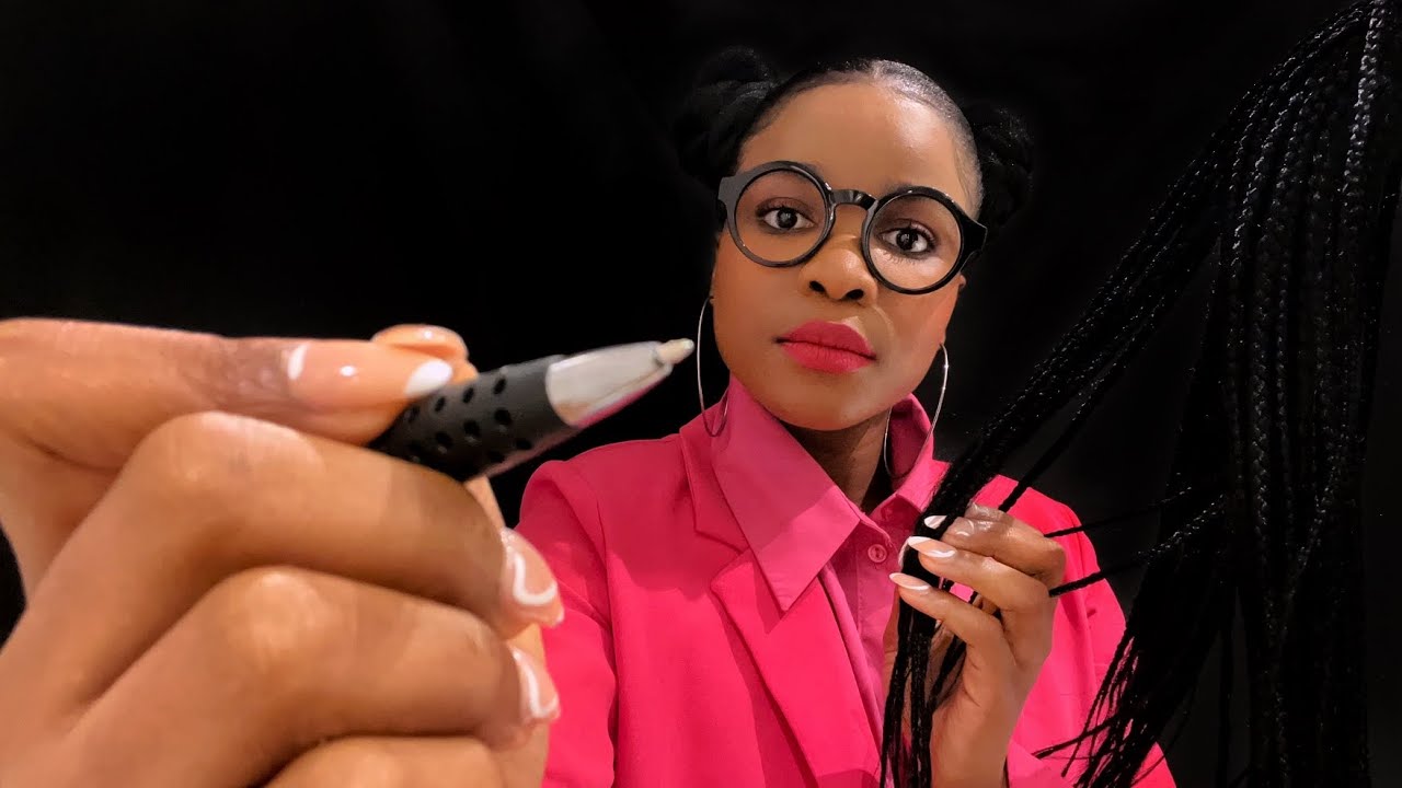 ASMR African Girl In The Back Of The Class Plays With Your Hair Braids ...