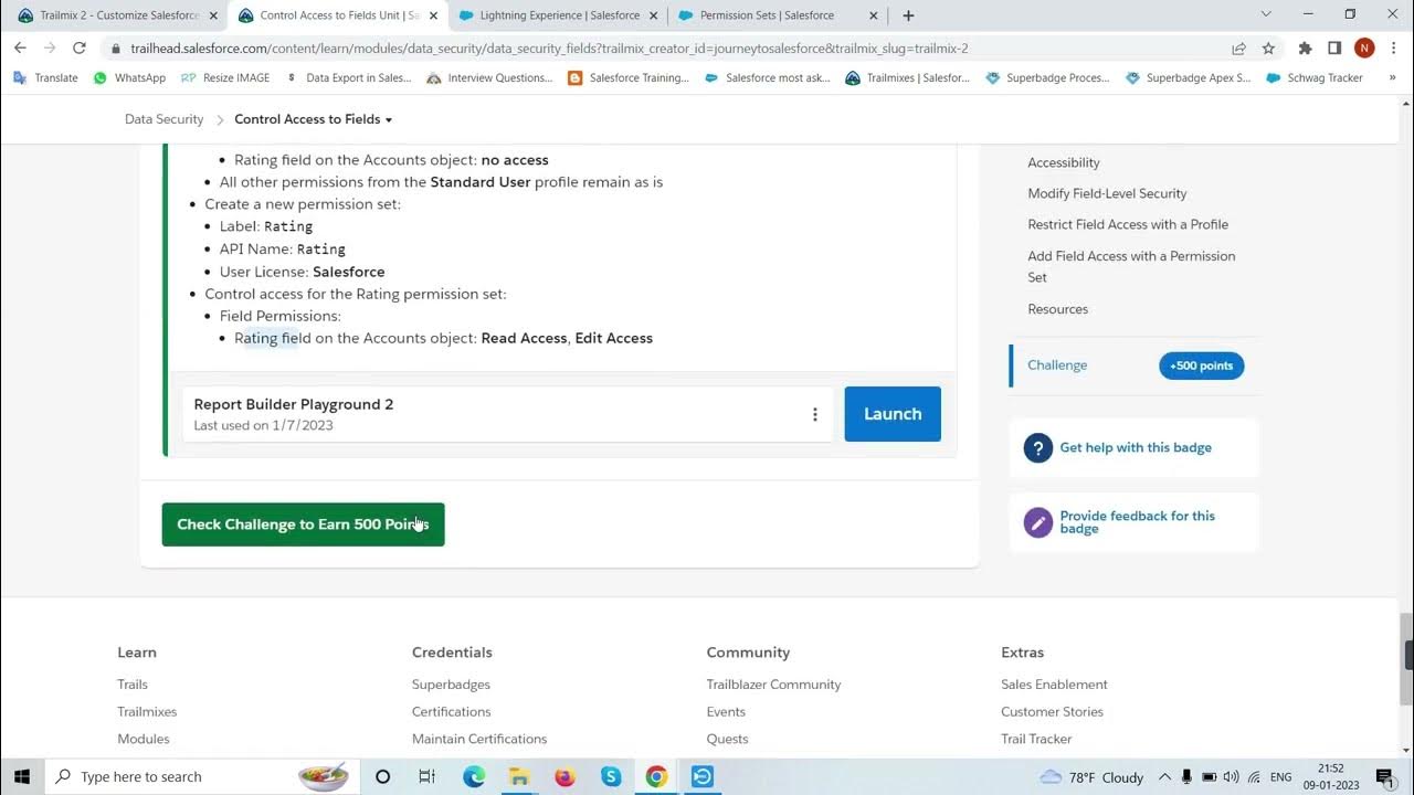 Control Access to Fields Trailhead Solution | Data Security - YouTube