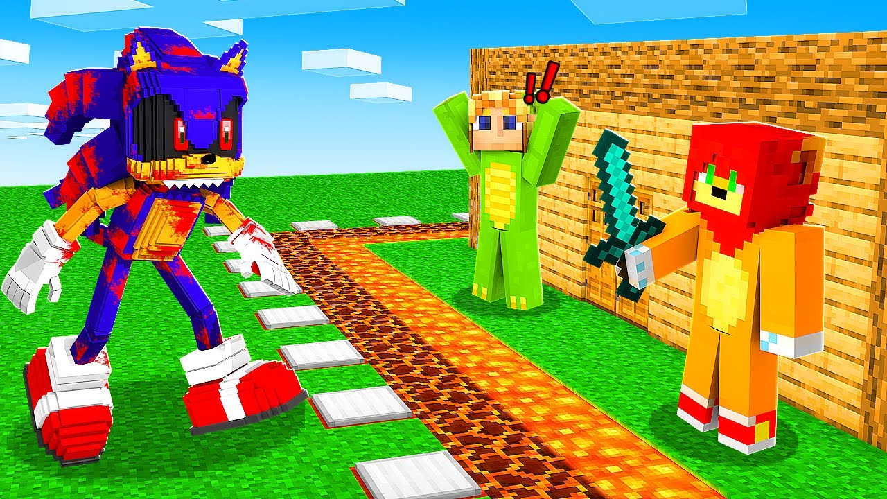 Sonic Exe Vs La Casa Más Segura De Minecraft Youtube