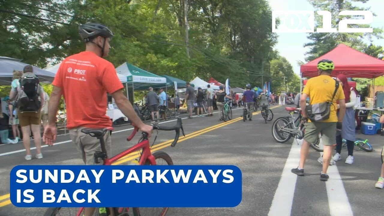 'Sunday Parkways' returns to SW Portland - YouTube