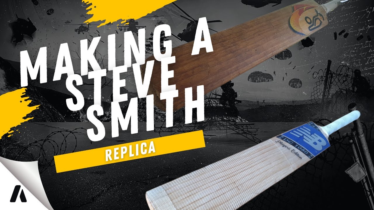 Making a Steve Smith replica bat! - YouTube