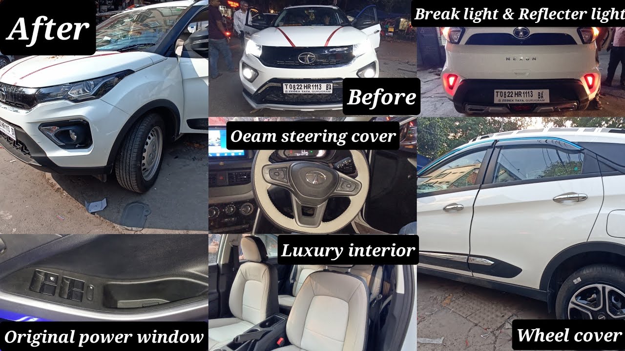 🔥Tata nexon modified | 2022 nexon modification | base to top | 2022 ...