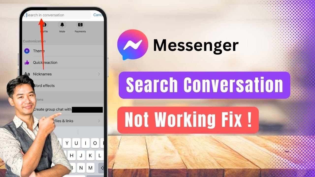 Search Conversation Messenger Not Working | Easy Fix - YouTube