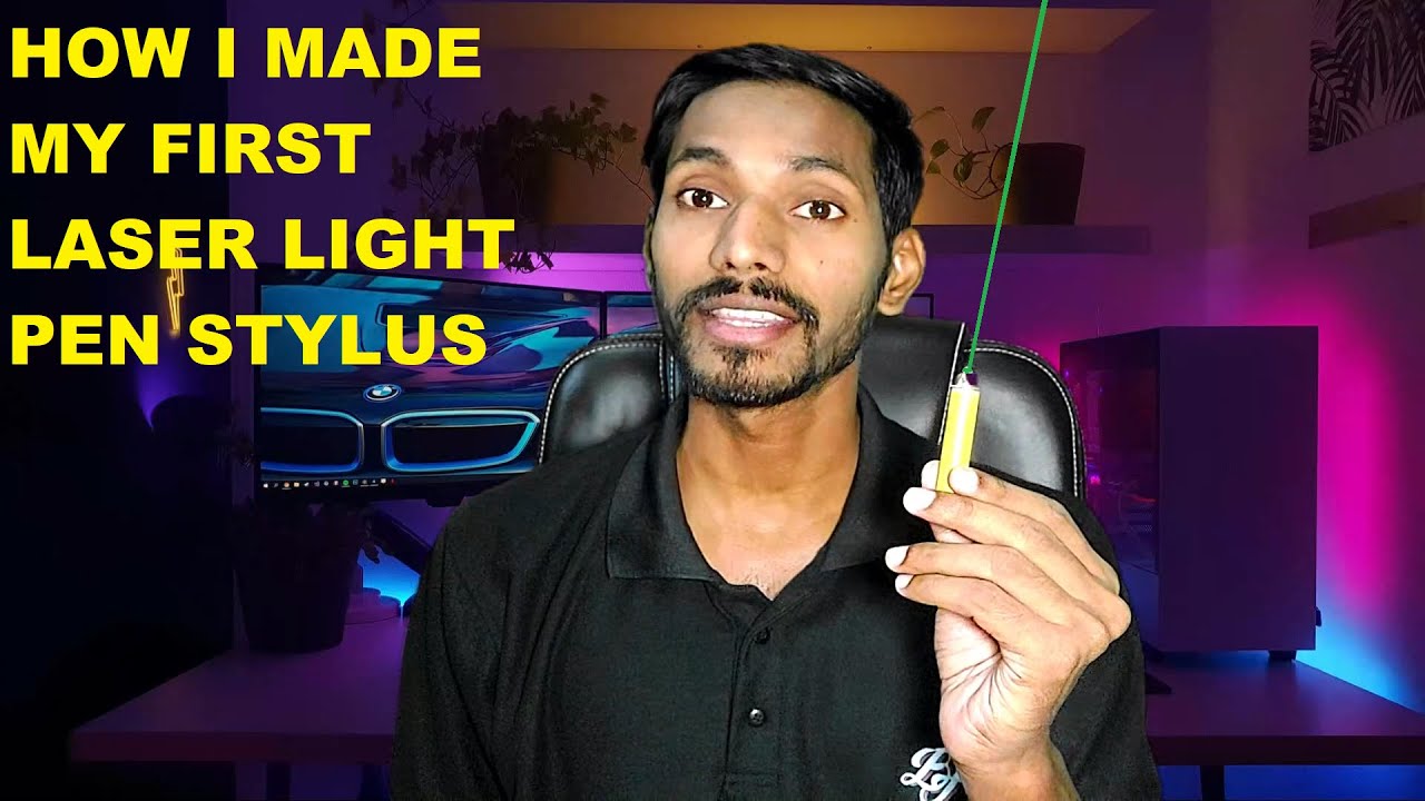 How to Make Laser light Pen Stylus || How I made my first Laser Light ...