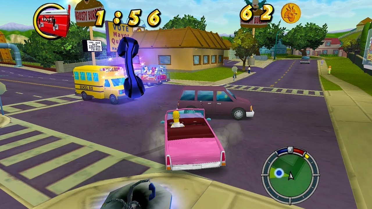 LETS PLAY GTA for KIDS (The Simpons: Hit & Run) - YouTube