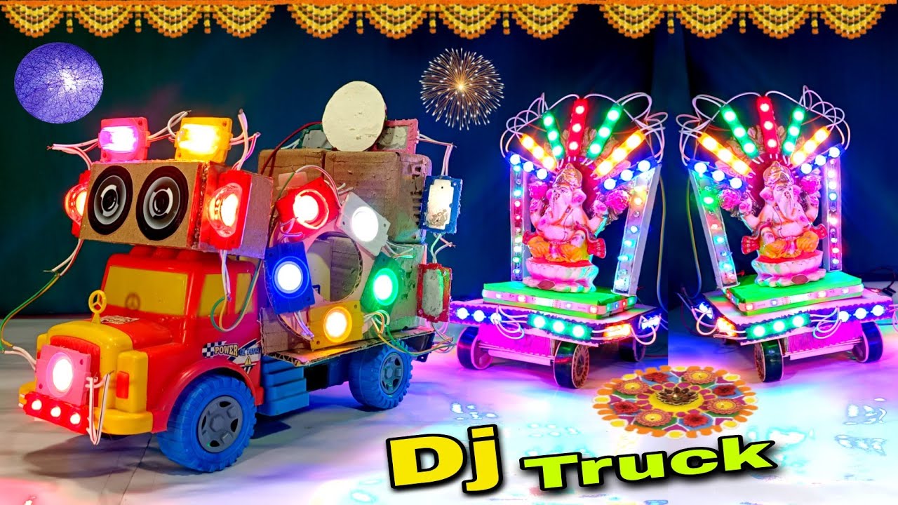 How to make dj gadi truck | Dj disco Light | mini mobile dj truck | dj ...