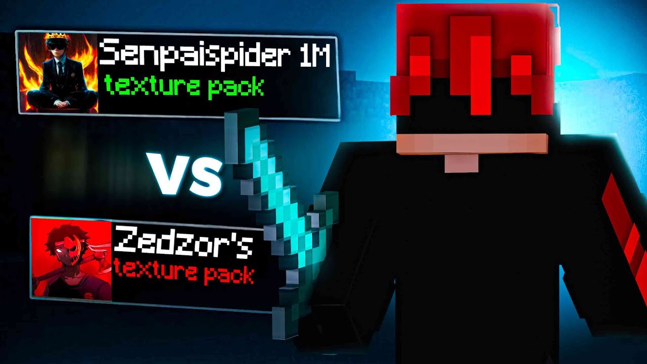 Who has the BEST Texture pack Senpai Spider or Zedzor? - YouTube