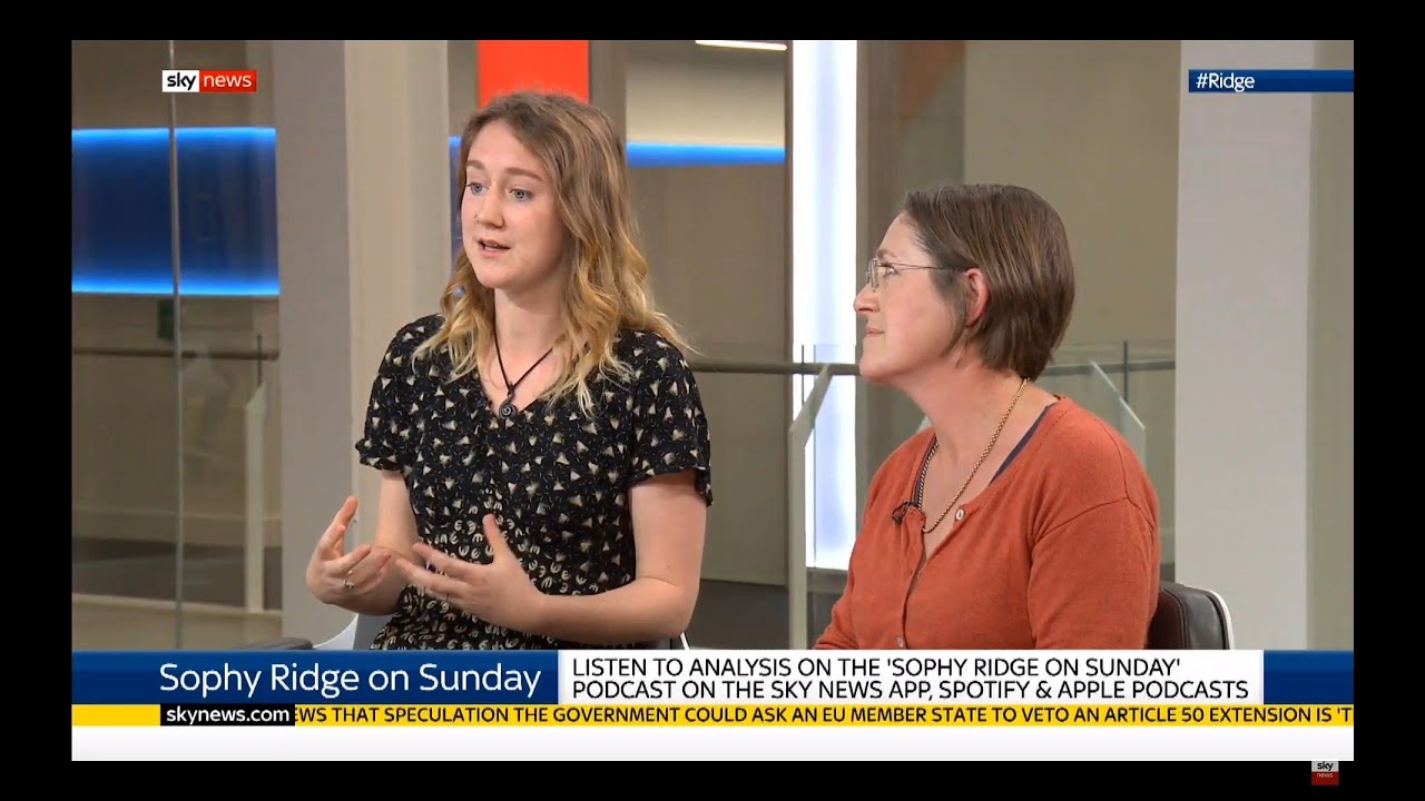 Sky News | Savannah Lovelock and Sarah Lunnon | Extinction Rebellion ...