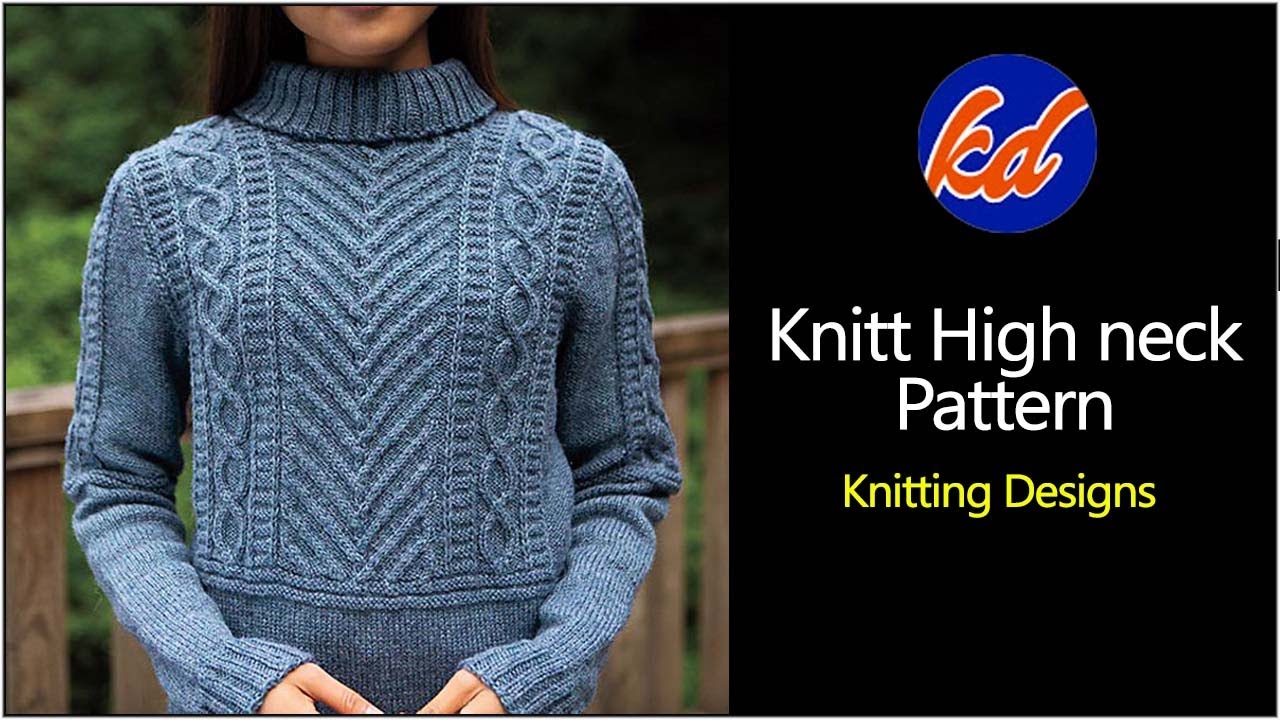 High neck Knitting for cardigan,top, | High neck bunai for ladies,gents ...