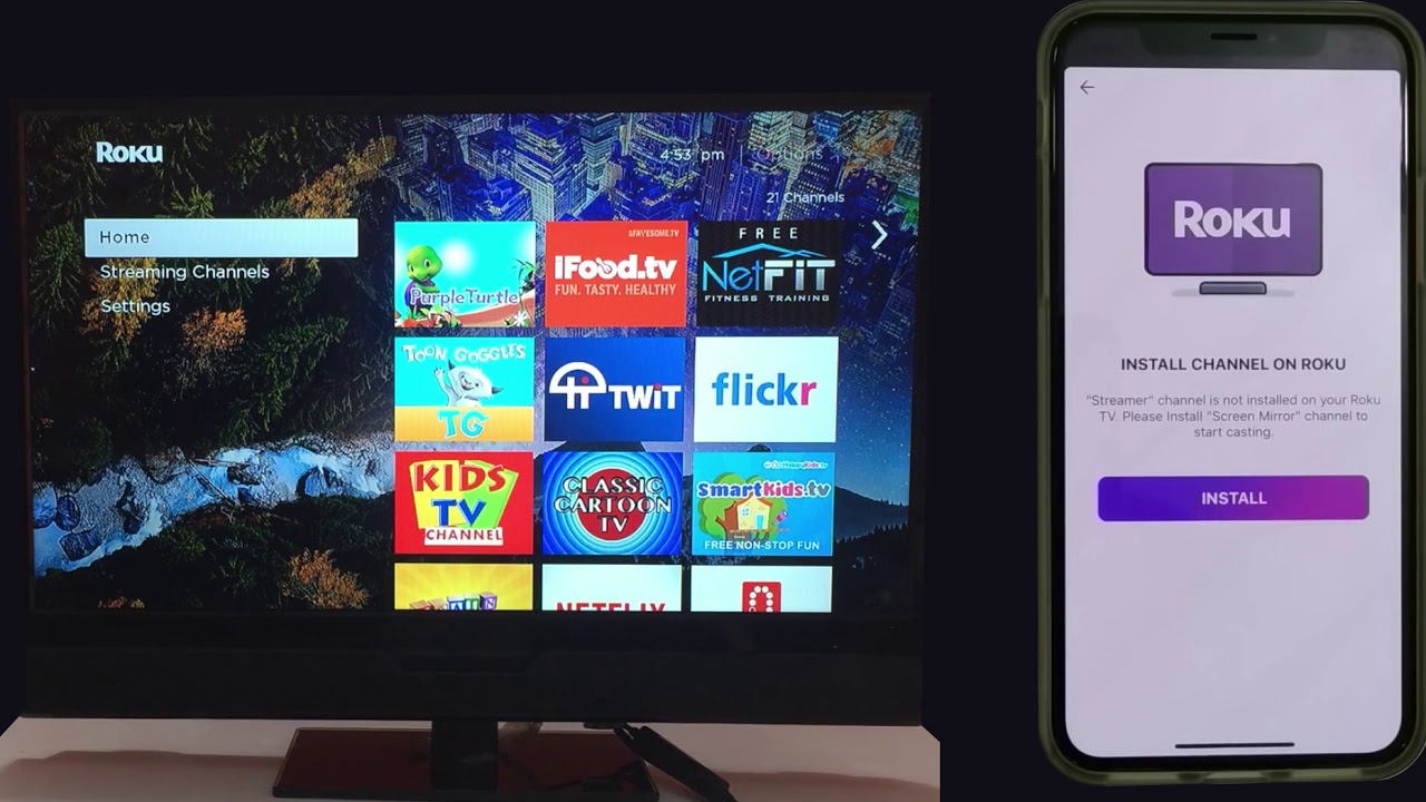 Streamer for Roku - Connecting to Roku TV - YouTube