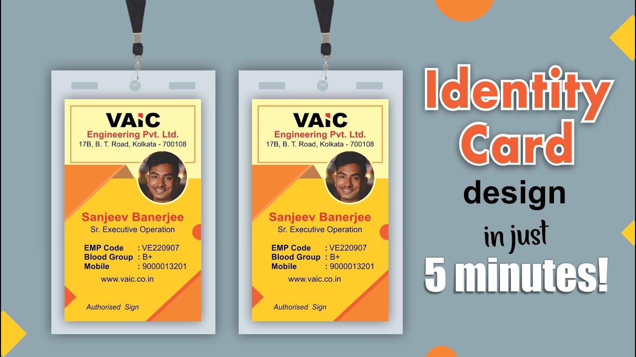 Creative ID Card Design Ideas | Modern Identity Card Design | CorelDRAW ...