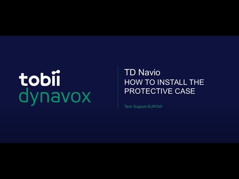 How to install the protective case on the TD Navio device - YouTube