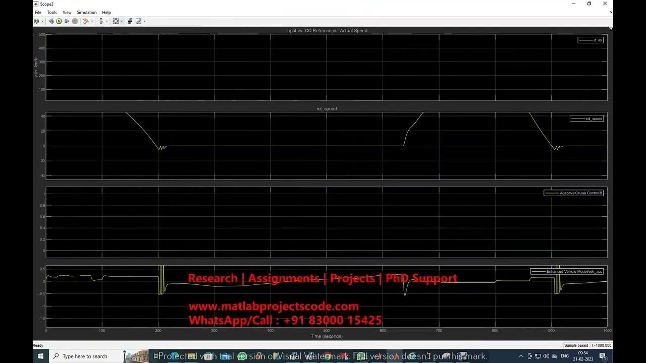 Adaptive Cruise Control with Vehicle model in Matlab Simulink | ACC Cruise Control Matlab - YouTube