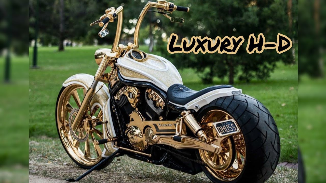 Luxury Harley Davidson / Gold Motorcycle - YouTube