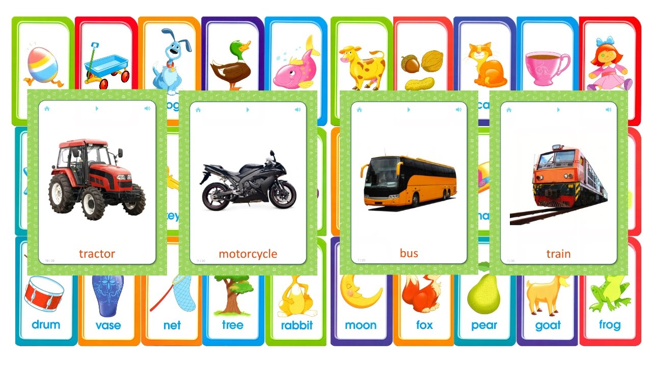 Flashcards for kids - Transportation - help your child learn basic ...