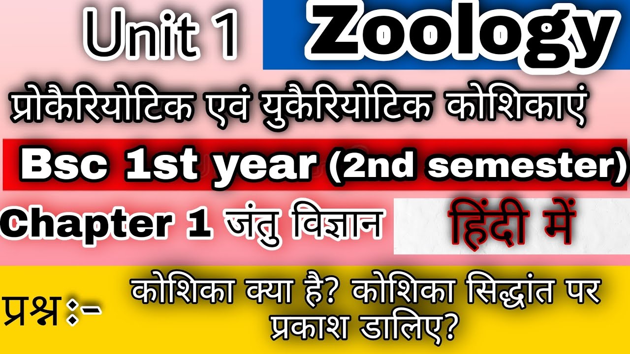 Bsc 1st year zoology (2nd semester) 2022 chapter 2 (unit 1) imp.Que ...