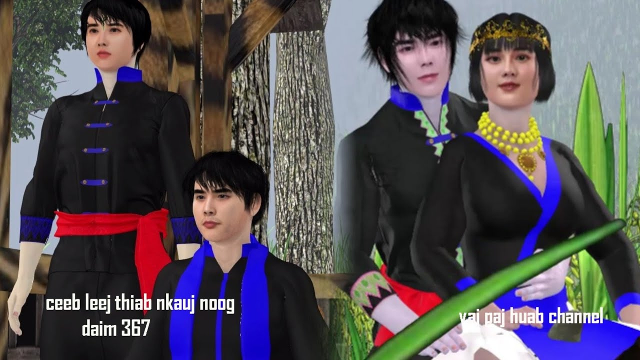 Ceeb leej thiab nkauj noog daim 367, hmong movie 3d - YouTube