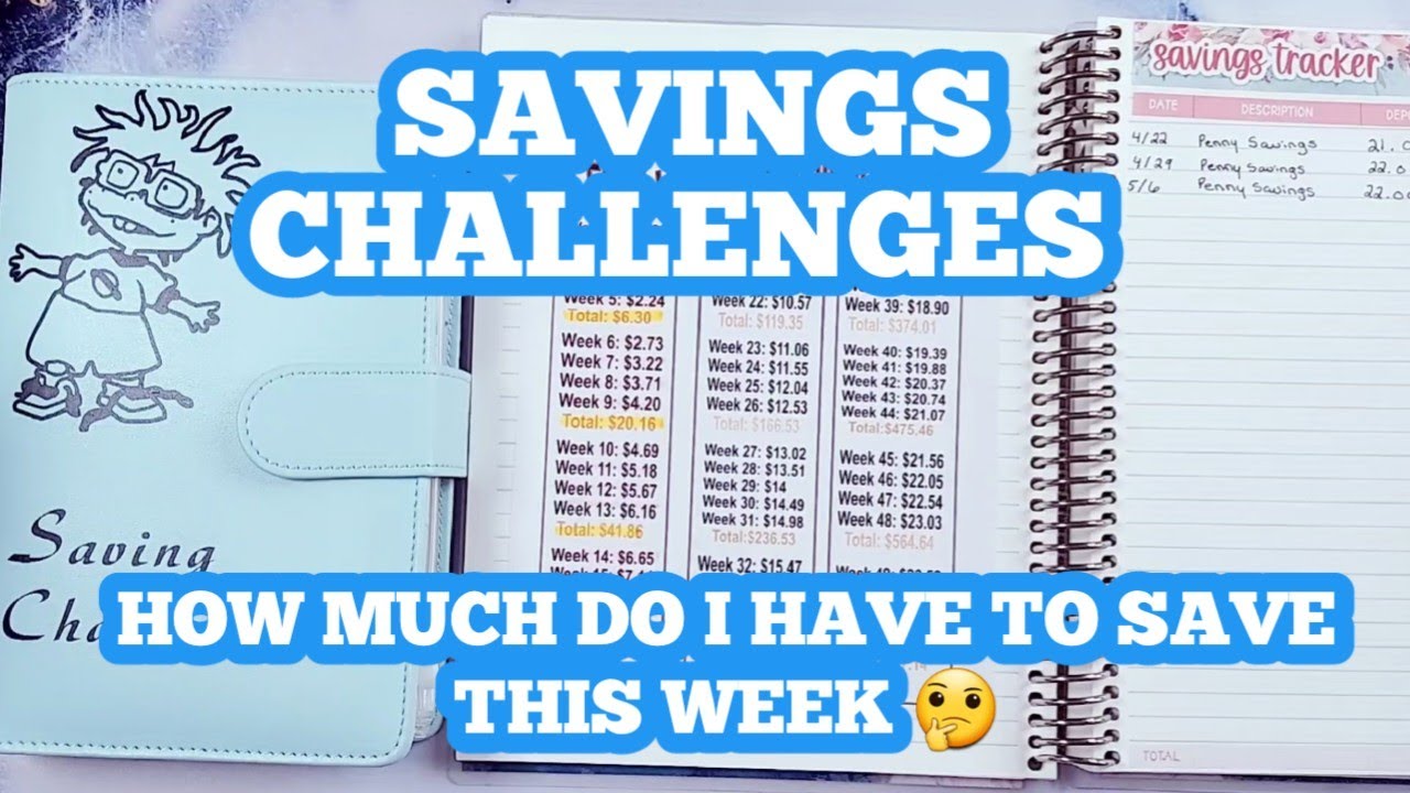 SAVINGS CHALLENGES | HOW MUCH DO I HAVE TO SAVE THIS WEEK - YouTube
