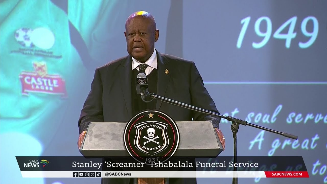Stanley Tshabalala Funeral | Dr Molefi Oliphant pays tribute to a ...
