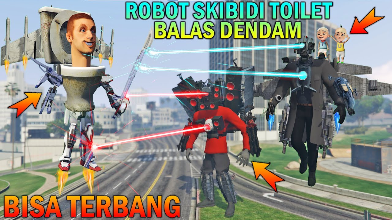 ROBOT SKIBIDI TOILET BALAS DENDAM LAWAN TITAN CAMERAMAN & SPEAKERMAN ...