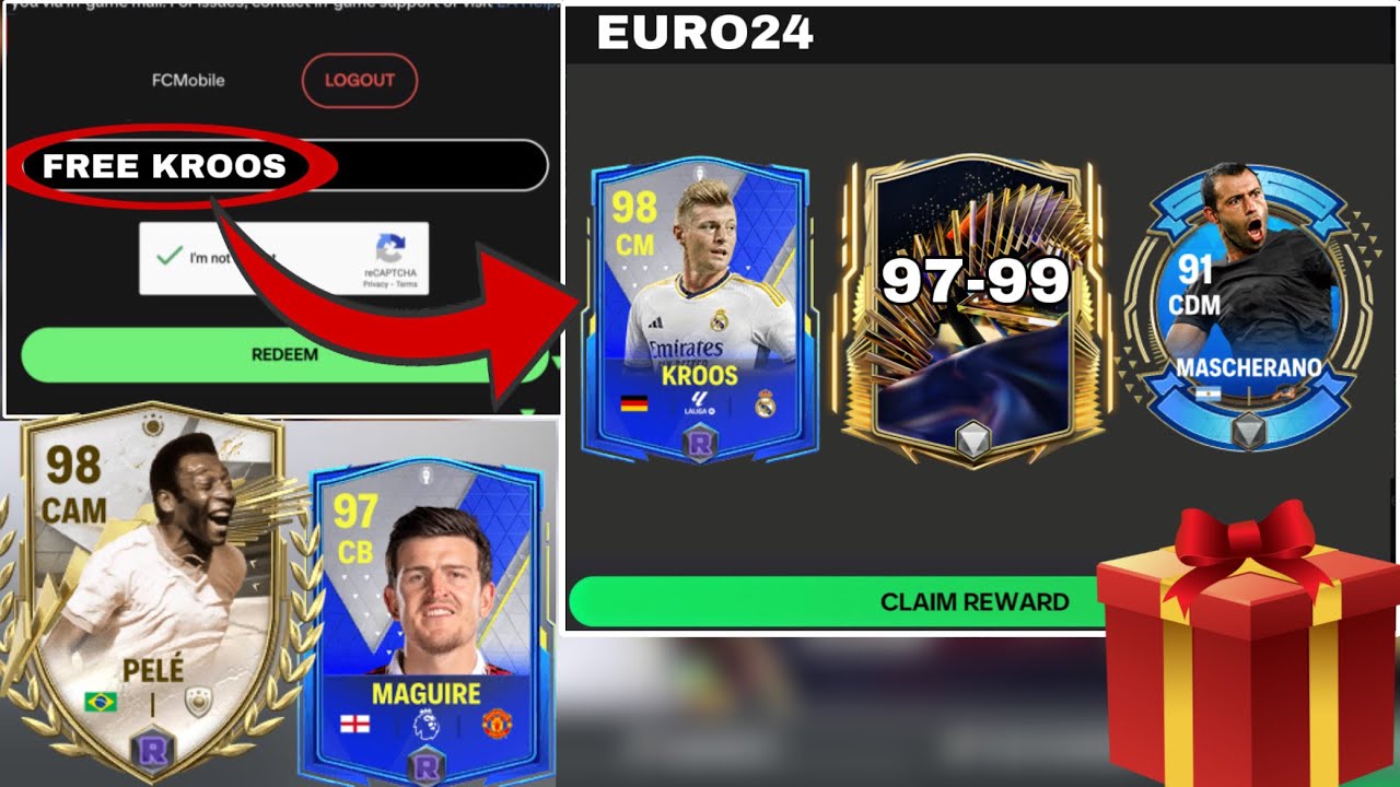 NEW REDEEM CODE FOR FREE GIFTS! PELÉ 98 FREE?! EURO24 EVENT FREE ...