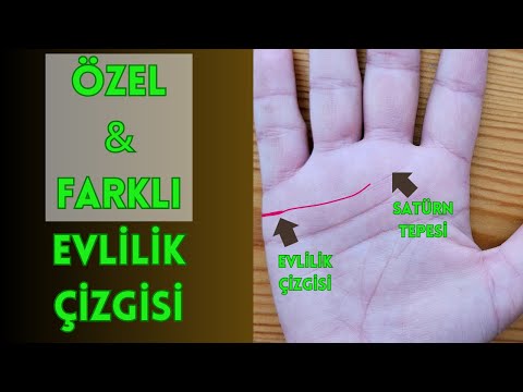 Özel & Farklı Evlilik Çizgisi - Sevgi Çizgisinin Satürn Tepesine Uzanması