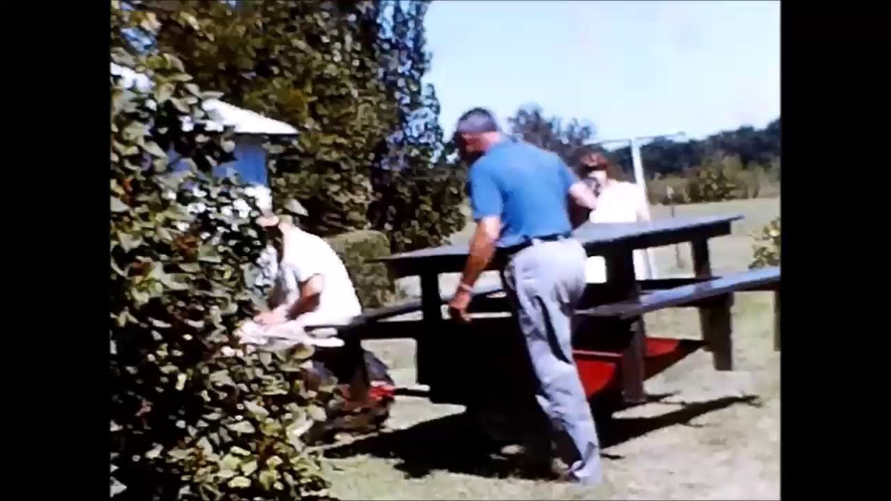 Lisa's 8mm Finds how to move picnic tables old style - YouTube