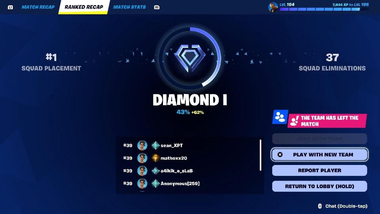 I made to Diamond l with 37 BOMBS Squad in Fortnite Reload! - YouTube