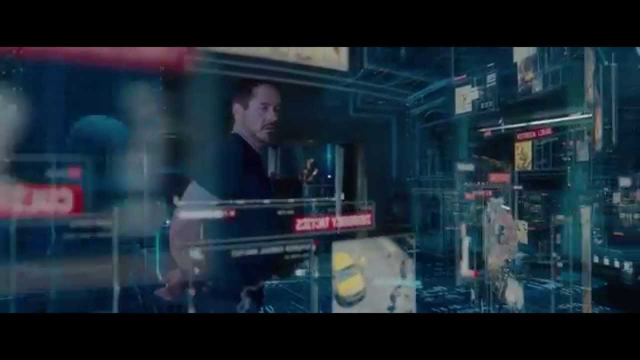 3D holographic screen high tech lab - YouTube