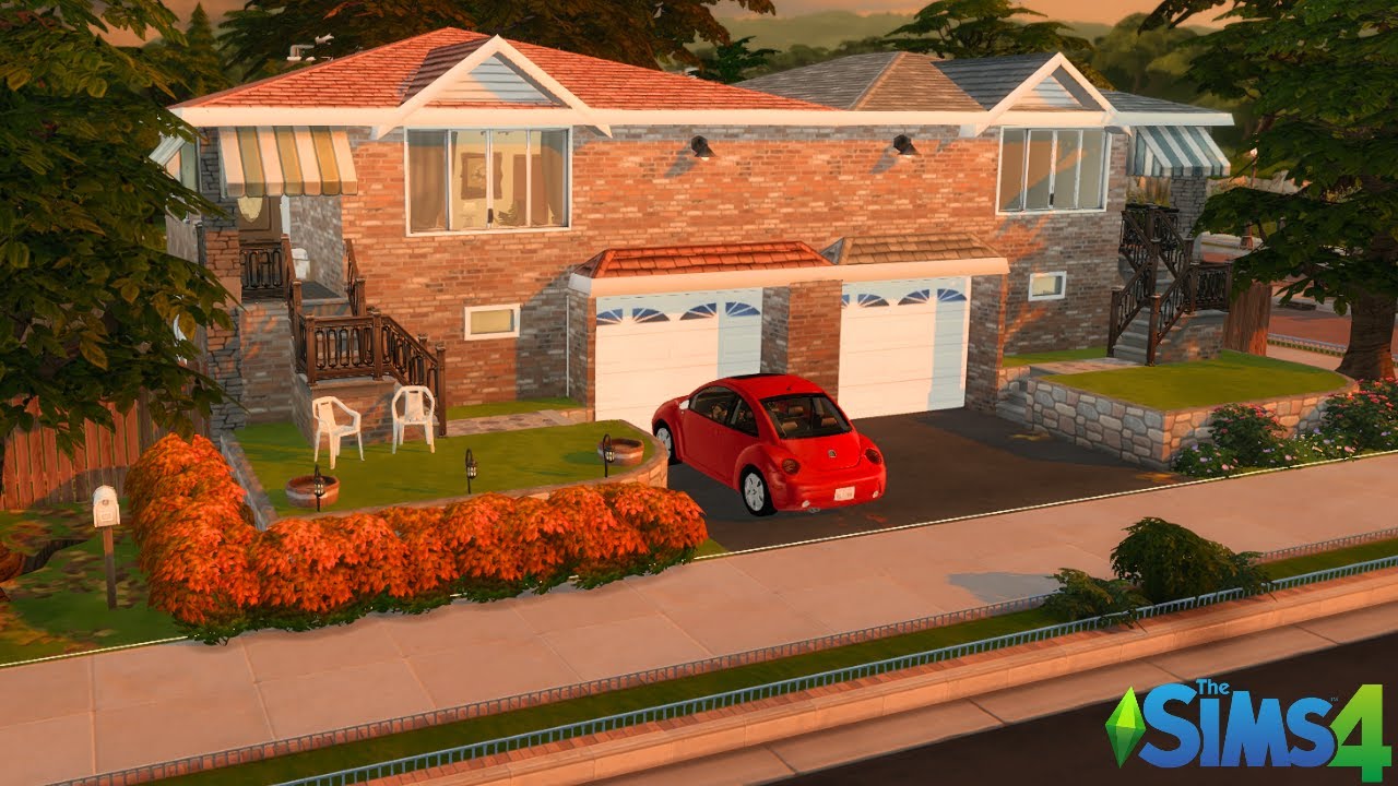 The Sims 4: Philly Twin Homes Walkthrough - YouTube