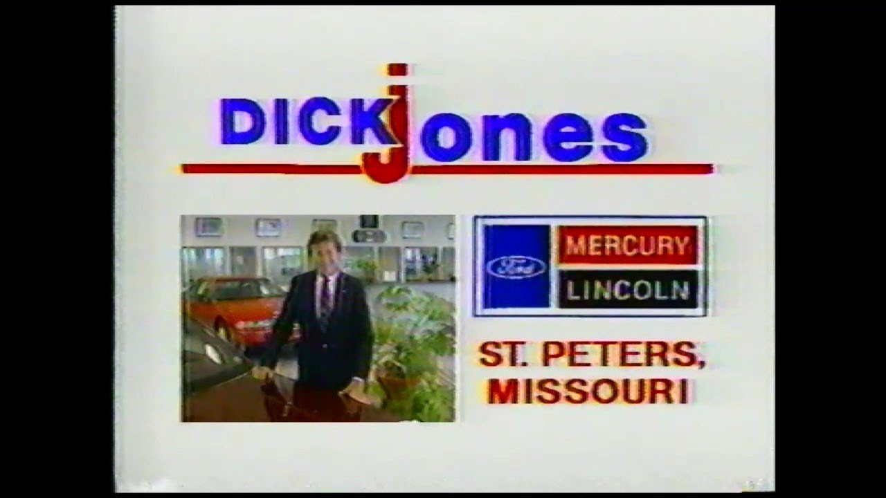 1991 Dick Jones Lincoln-Mercury commercial w/ Tim Van Galder - YouTube