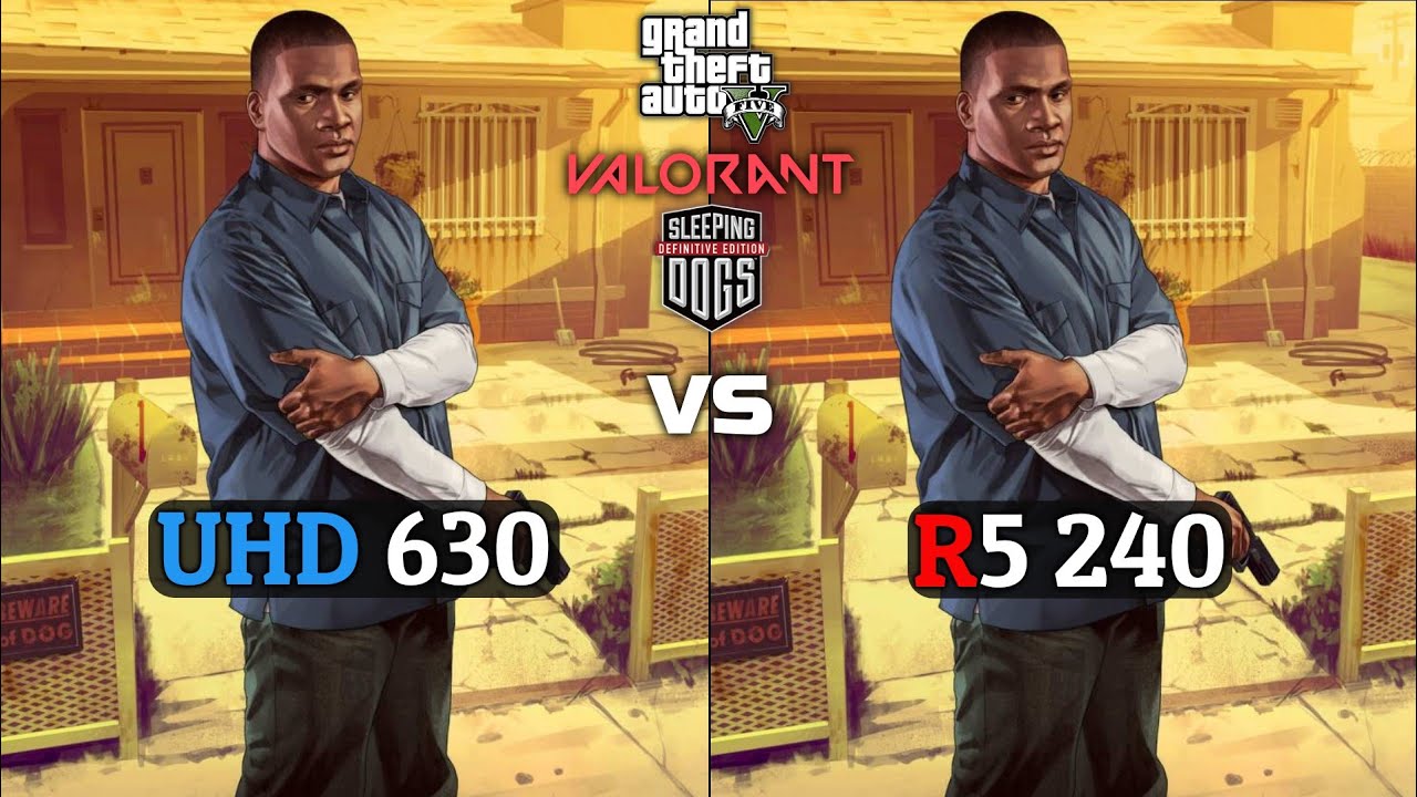 Intel UHD 630 Vs Radeon R5 240 Battle Of Low End GPUs YouTube