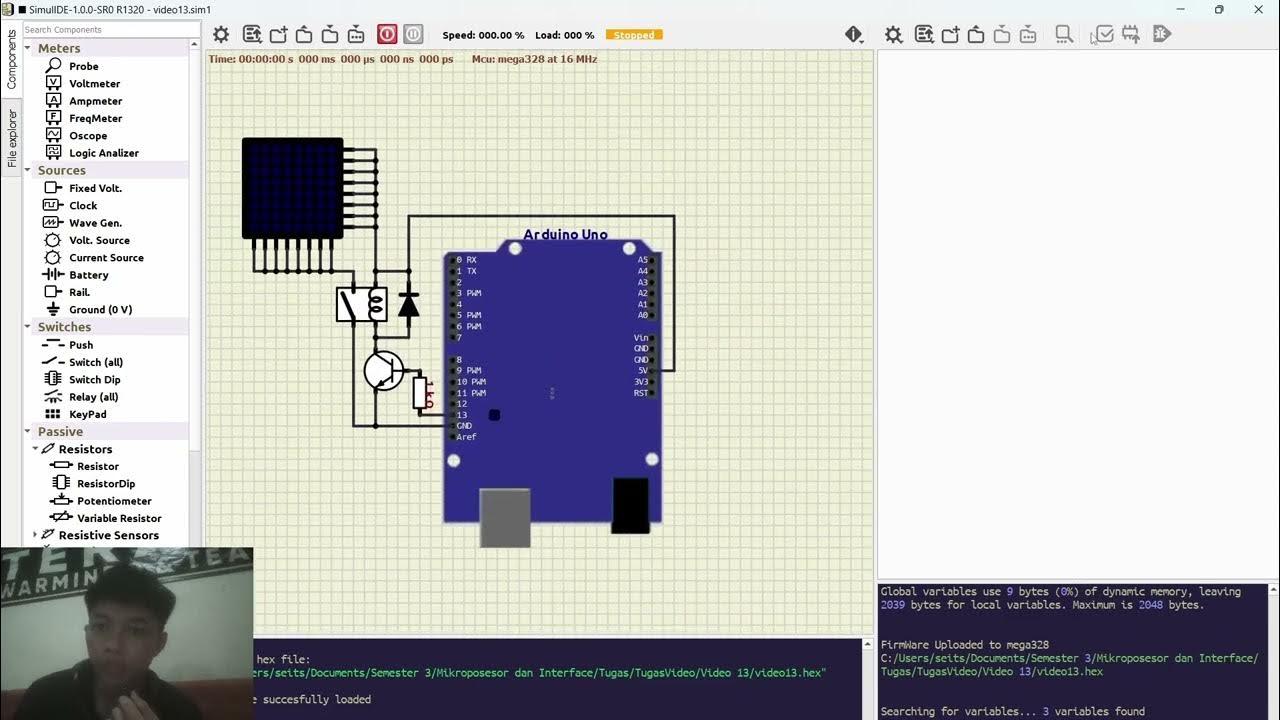 Simulasi Arduino Relay, pakai Simulide - YouTube