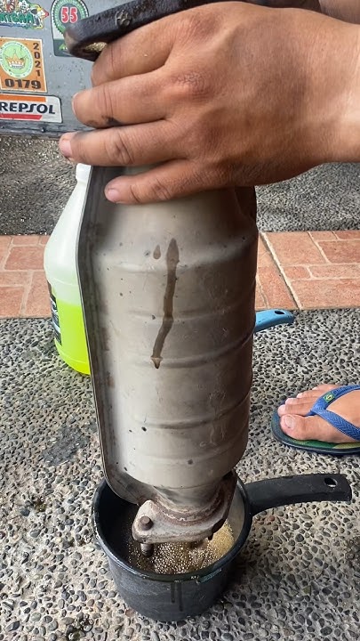 how to clean catalytic converter - YouTube