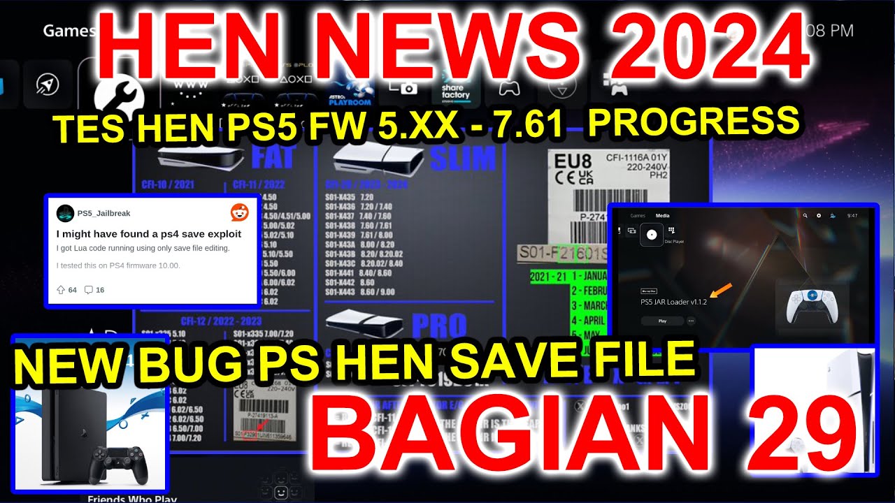 NEWS PS5 HEN FW 5.XX - 7.61 + ACARA Specter PS5 + METODE SAVE GAME PS4 ...